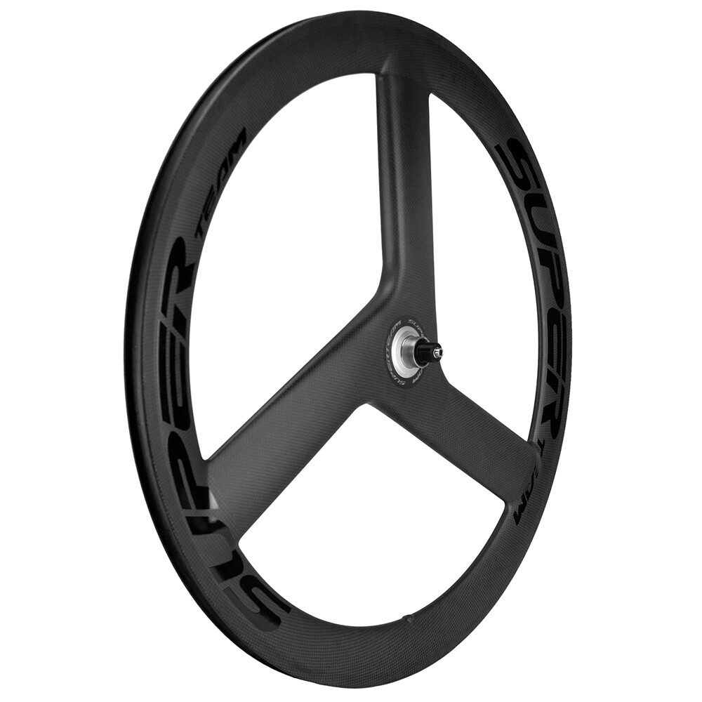 700C Tri Spoke Carbon Rim Brake Wheel 56mm 3 Spoke Road Wheel Clincher ...
