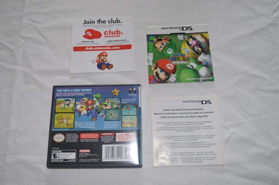 Super Mario DS Nintendo DS Game Case and Manuals Only Replacement | eBay