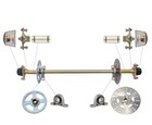 Complete Rear Back Axle Assembly w' Carrier Hub 49-110cc ATV Quad Buggy ...