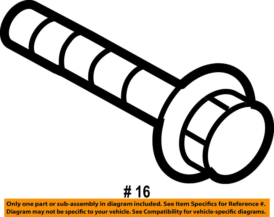 Radiator Core Support-Rail Extension Lower Bolt 0179906001 | eBay