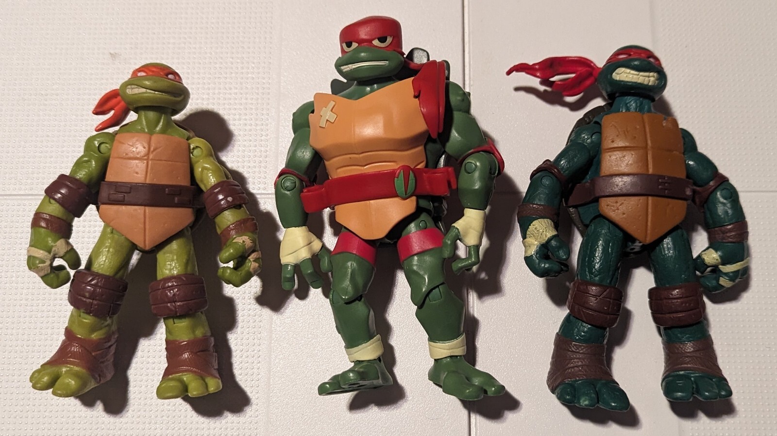 2012 TMNT Teenage Mutant Ninja Turtles Viacom figure lot of 3 , 🐢 power ...
