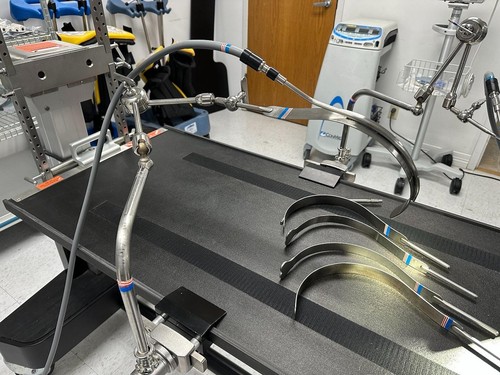 Automated Medical Iron Intern Retractor Rectal Set, Fiber Optic Blades ...