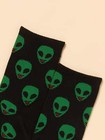 Green Alien Crew Socks Funny Socks for Men Novelty Socks Funky Socks ...