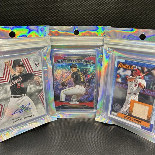 MLB Baseball MYSTERY Pack! 9x Cards - ALL CARDS AUTOS/RELICS/#'D ! See ...