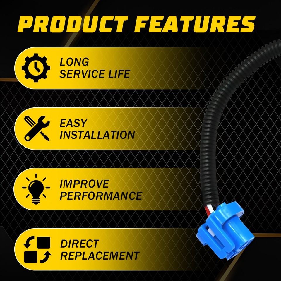 AUXITO Extension Wire Pigtail Female P 9007 HB5 Head Light Harness Bulb ...