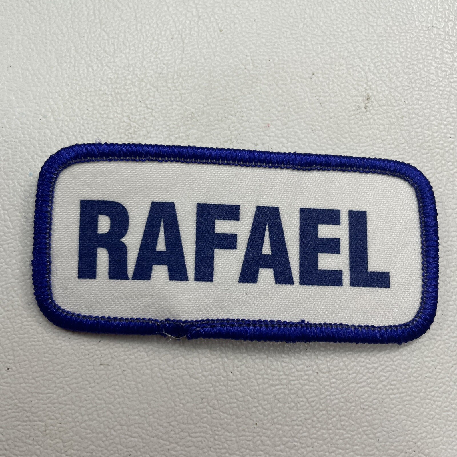 Printed On Style Blue Letter RAFAEL Name Patch Badge For Uniform P007 ...