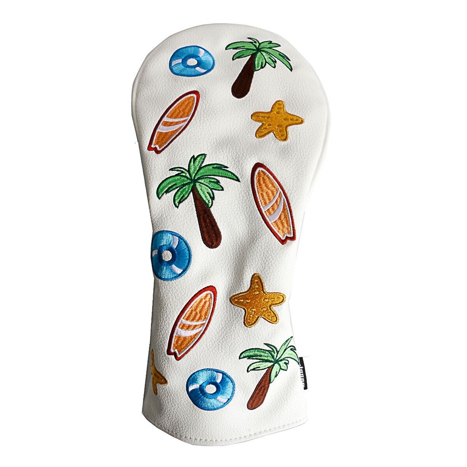 Palm Tree Design Golf Club Headcover Driver/Fairway Wood/Hybrid Cover ...