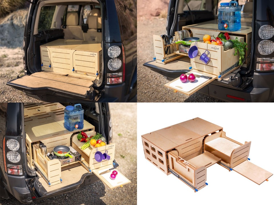 XK Overland Kitchen Box WD1000 All-in-One Camping w. Cooking, Sleeping ...