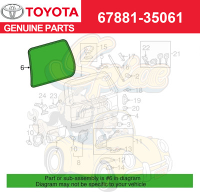 Toyota Genuine Rear Hatch Weatherstrip Seal 67881-35061 4Runner 2010 ...