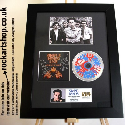 Simple Minds *SIGNED JIM KERR+CHARLIE BURCHILL* Autographed Framed ...
