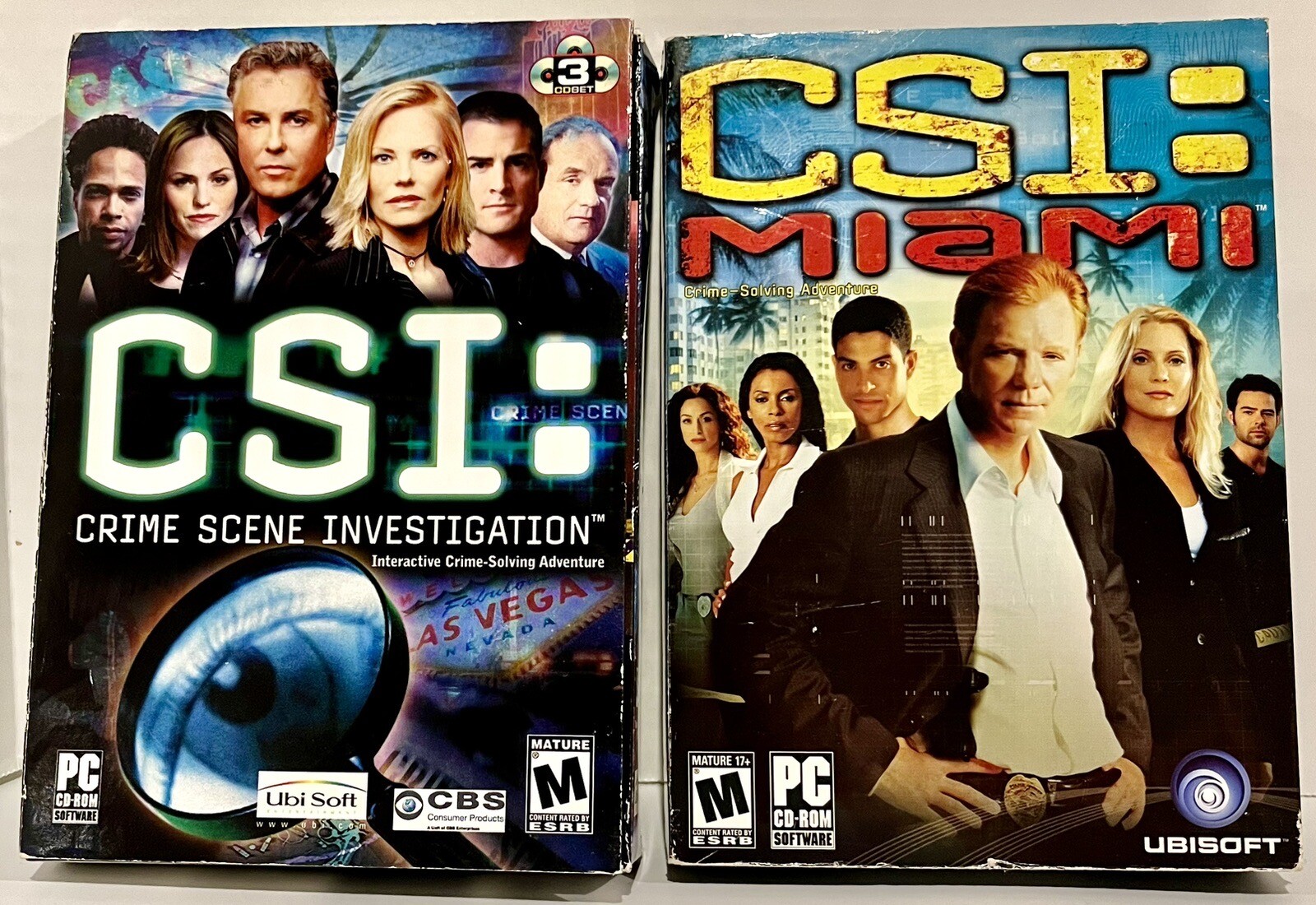 CSI MIAMI PC CD-ROM (3 Disc) CRIME SOLVING GAME LOT OF 2 Games | eBay