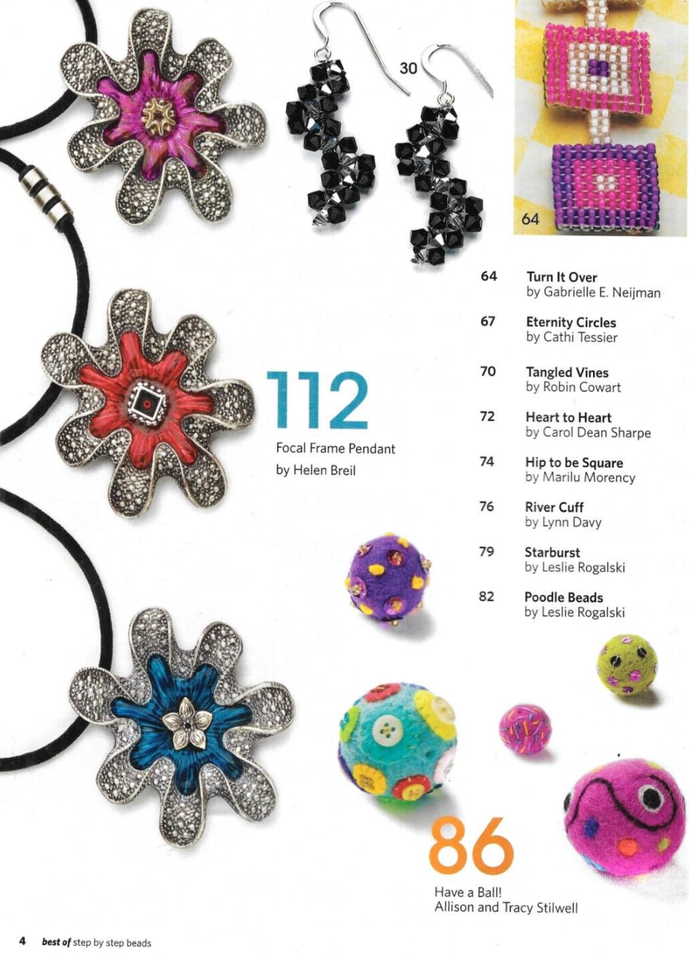 Best of Step by Step Beads Magazine Jewelry Earings Necklace Silver ...