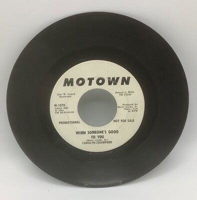 Carolyn Crawford-When Someone’s Good To You-1964 7” 45rpm Motown ...