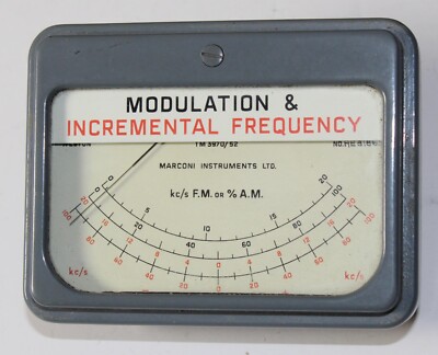 WESTON MODEL S-120-3-64 MODULATION & FREQUENCY METER for MARCONI ...