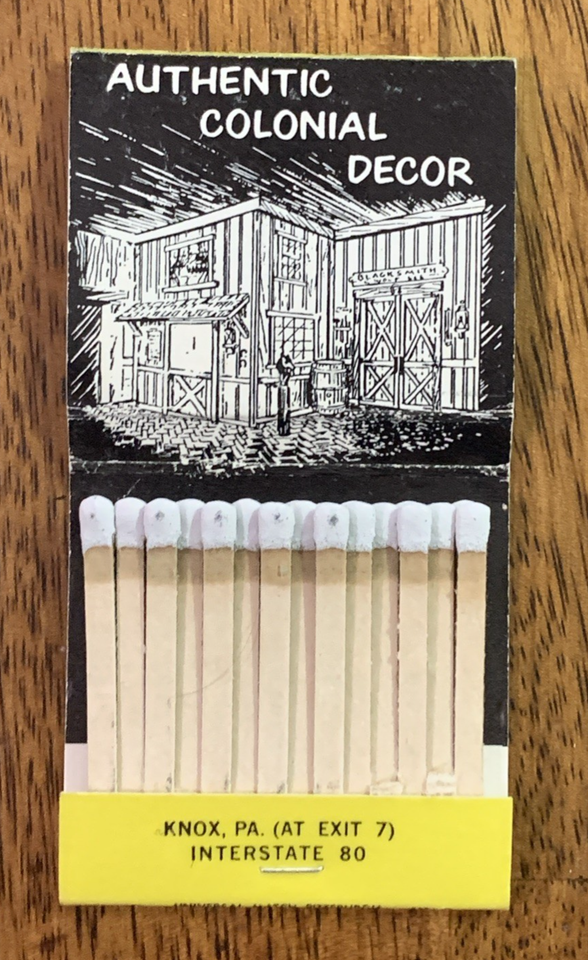 Wolf's Den Restaurant Knox Pennsylvania Matchbook #0844 | eBay