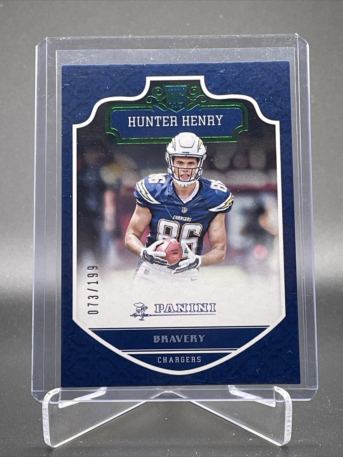 2016 Panini Rookies Bravery Hunter Henry #213 Green 73/199 Rookie RC | eBay