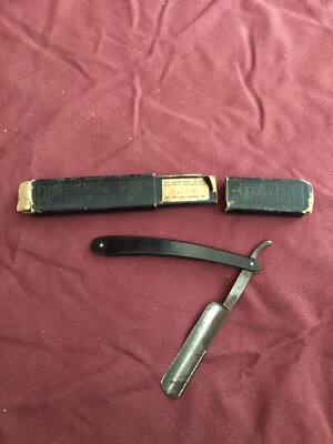 Vintage Dixie Blue Steal Folding Razor With Box, Union City Blade W ...