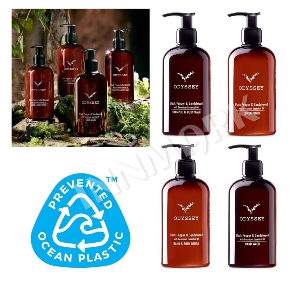 Odyssey Black Pepper and Sandalwood Pump Shampoo & Body Wash 300ml ...