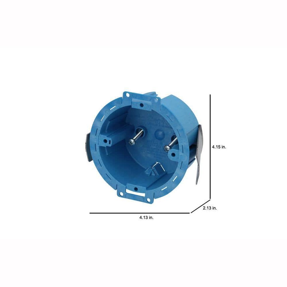 3.5 In. 14 Cu. In. Hard Shell PVC Round Electrical Box 34481193418| eBay