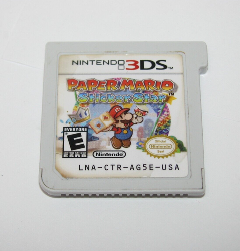 Paper Mario Sticker Star Nintendo 3DS Game Cartridge Only 45496742133| eBay