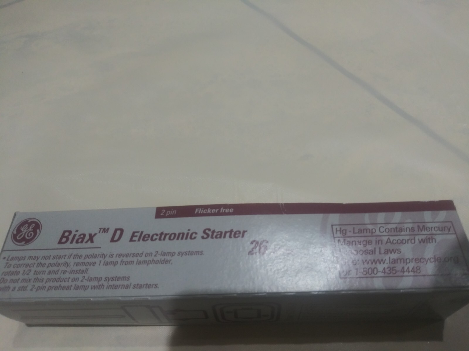Lot of 5 NOS GE Biax D 26W CFL bulbs base type GX23 2-pin PN 14650 ...