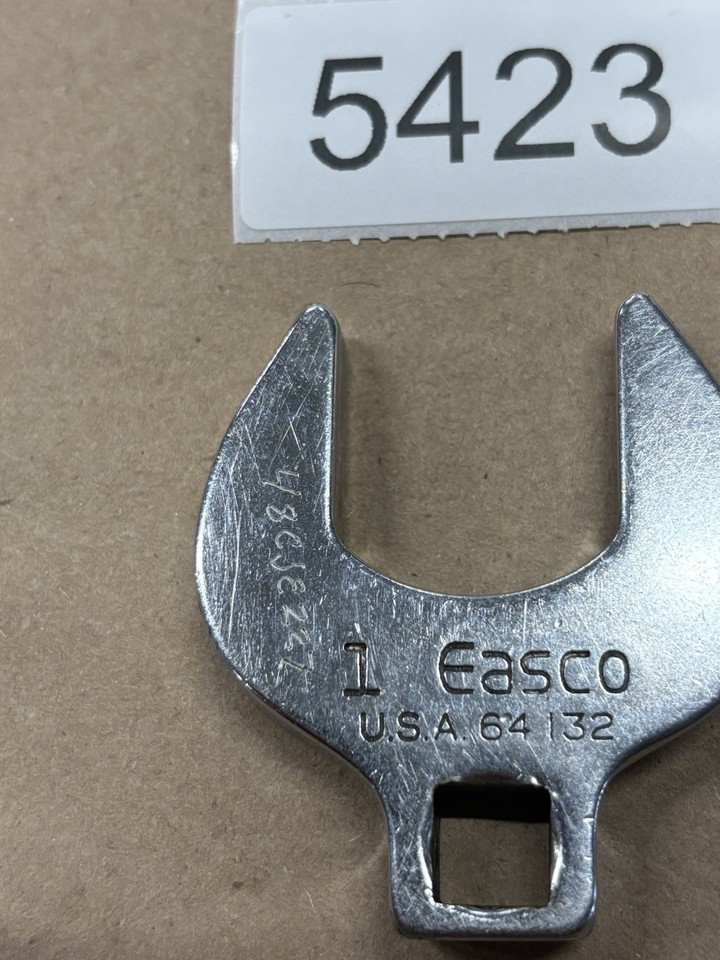Easco 64132 3/8" Drive 1" Open End Crowfoot Chrome USA | eBay