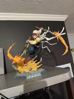 Anime Demon Slayer Uzui Tengen Light Statue Model Toys Action Figure ...
