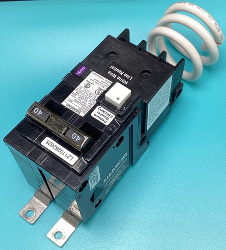 New Circuit Breaker Siemens BF240 BF240A 40 Amp 2 Pole 10kA Bolt On ...