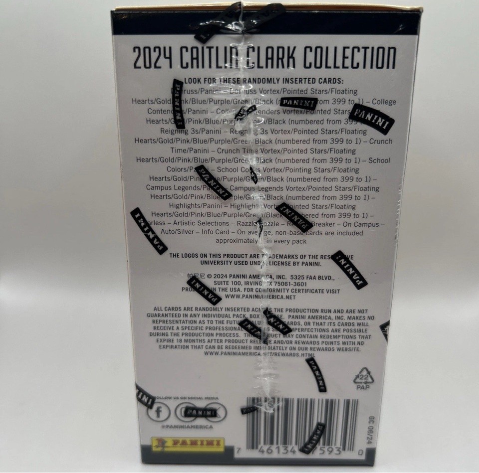2024 Panini Caitlin Clark Collection Hobby Blaster Box sealed | eBay