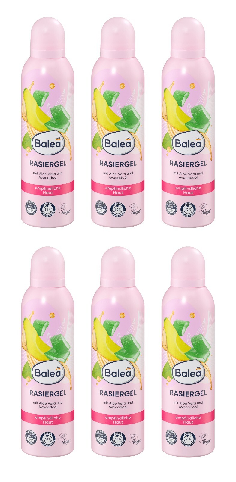 6 x 200ml | Balea Rasiergel Aloe Vera & Avocadoöl | eBay