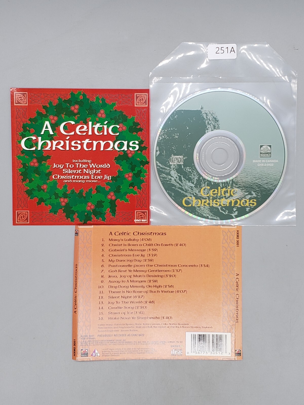 A Celtic Christmas (CD, Sep-2002, Madacy) No Case No Tracking ...