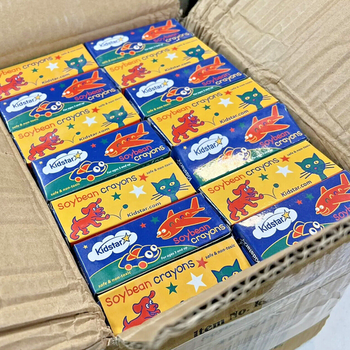 250/Case • 4-Pack Soybean Crayon Boxes • from Kidstar • #KSCRAY4PK | eBay