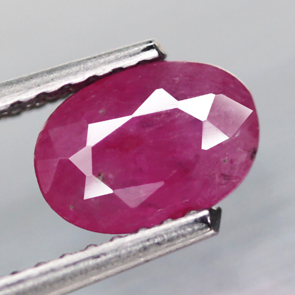 0.87Ct. Normal Heated Ruby Pinkish Purple Oval Shape Winza,Tanzania ...