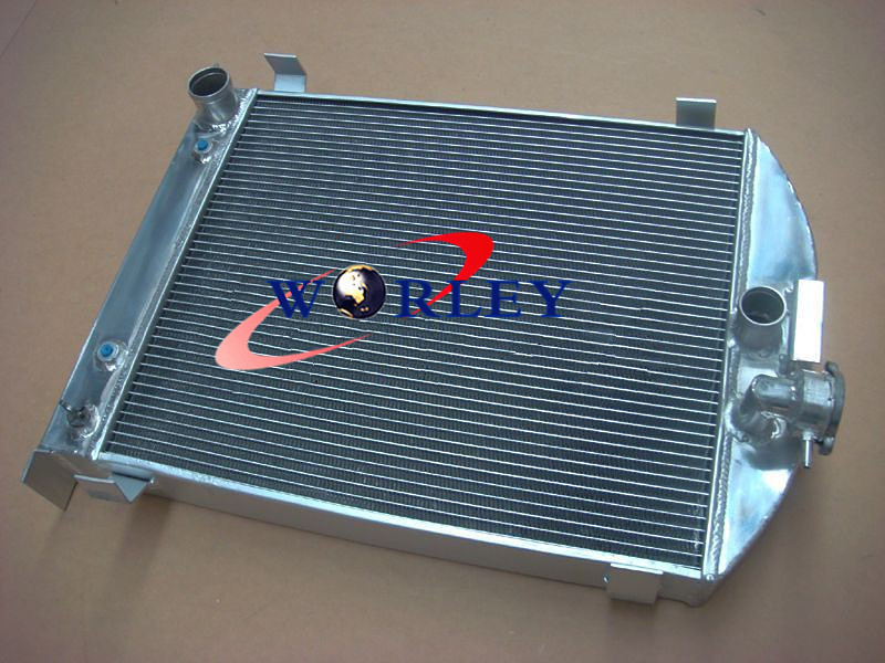 3 ROW Aluminum Radiator for 1932 32 Ford Chopped Ford Engine Cooler AT ...