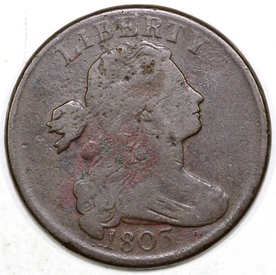 1803 1c S-259 Draped Bust Large Cent *Ghost 3* | eBay
