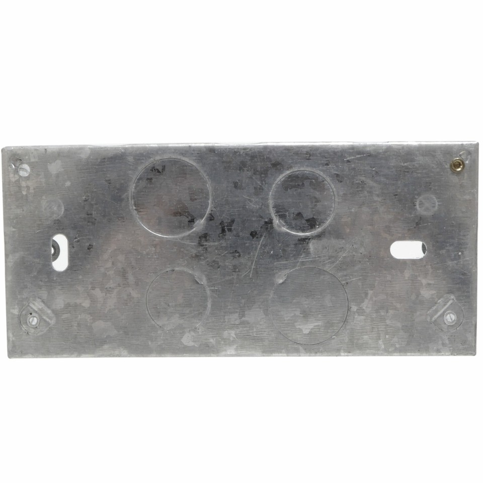Metal Back Box 25mm 35mm 47mm 1G 2G Dual 1G+1G 2G+1G Galvanised Steel ...