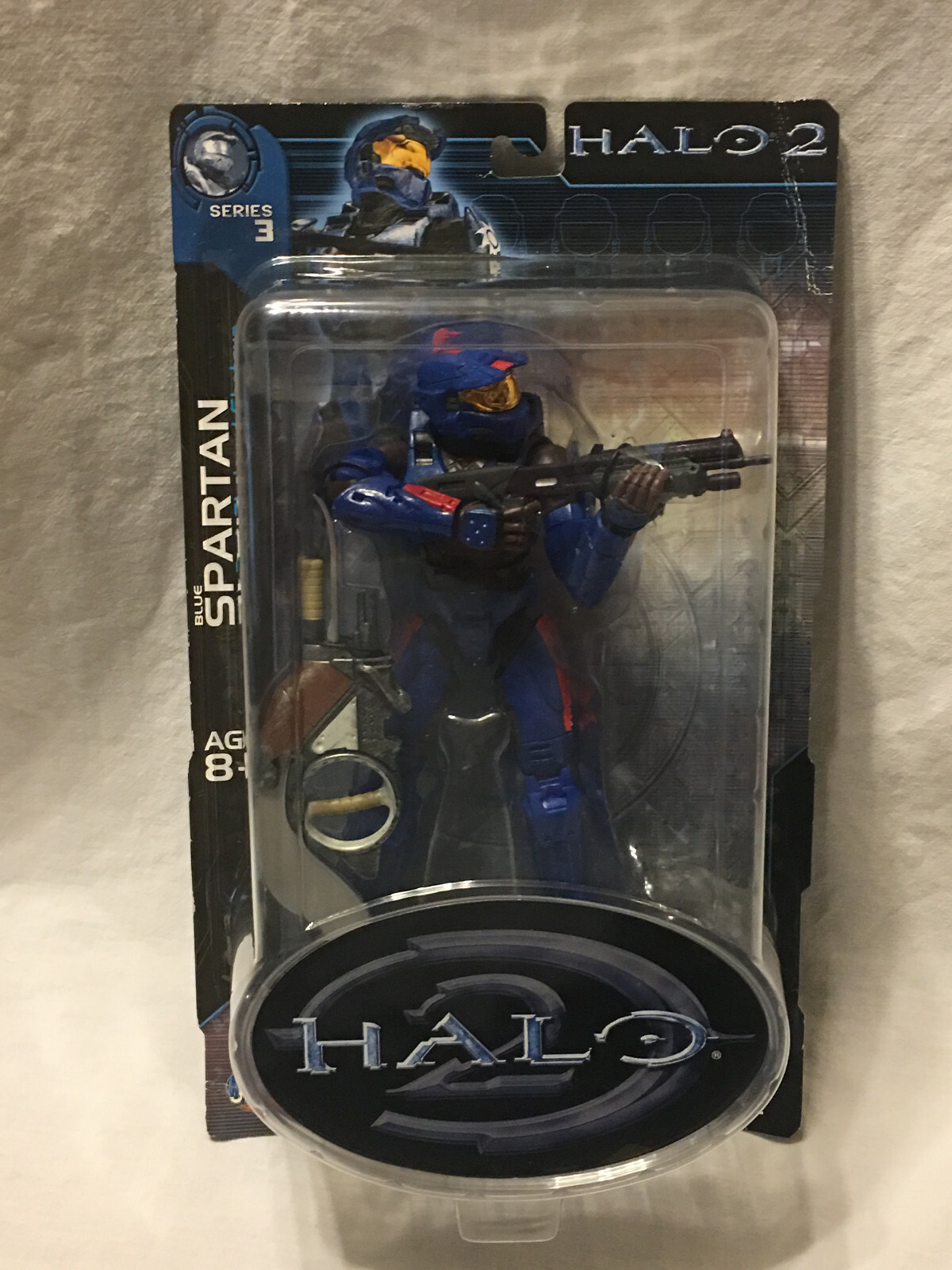 HALO 2 SERIES 3 BLUE SPARTAN RED TRIM STRIPE W/ BRUTESHOT SHOTGUN ...
