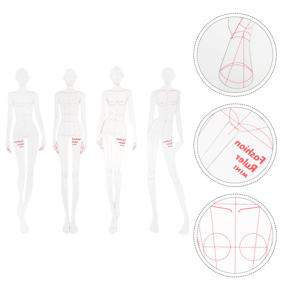 Must-Have Fashion Drawing Template Ruler Set for Women's Sewing on | eBay