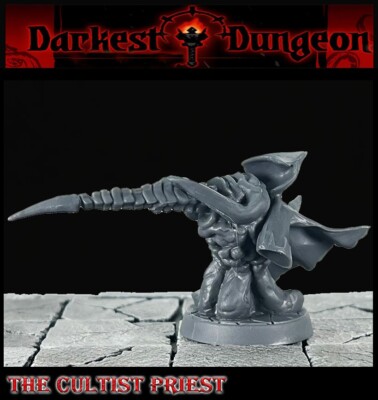 Cultist Priest Chaos Spawn DnD D&D Fantasy miniatures DARKEST DUNGEON ...