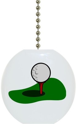 Golf Ball and Tee Solid CERAMIC Ceiling Fan Light Lamp Pull | eBay