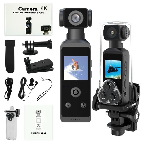 Pocket 2 - Handheld 4K Action Camera with 1.3" CMOS Sensor, SD Card ...