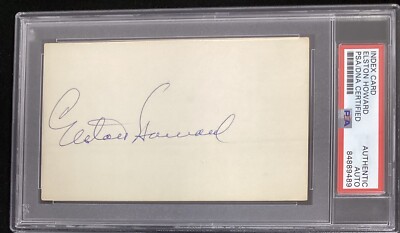 Elston Howard Signed Index Card Baseball Yankees Autograph Catcher PSA ...