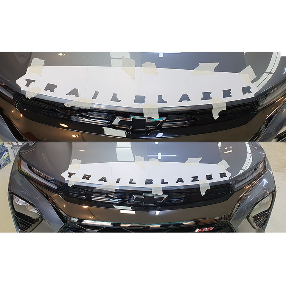 GM Chevy TrailBlazer / Chevrolet Black Letters Emblem Badge 2p Set | eBay