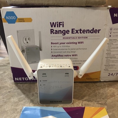 NETGEAR EX2700 300 Mbps WiFi Range Extender - EX2700-100PAS ...