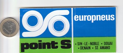 Autocollant. C16 pneus. Automobile. POINT S. Europneus | eBay