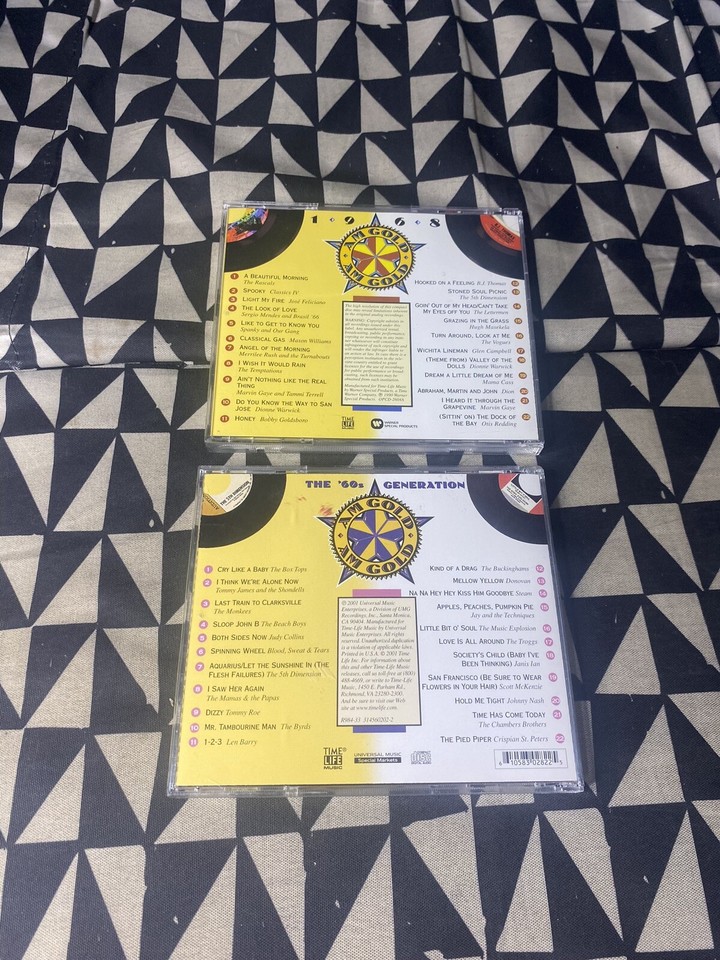 Lot of 2 Time Life AM Gold CD 60’s Generation 60s 1968 | eBay