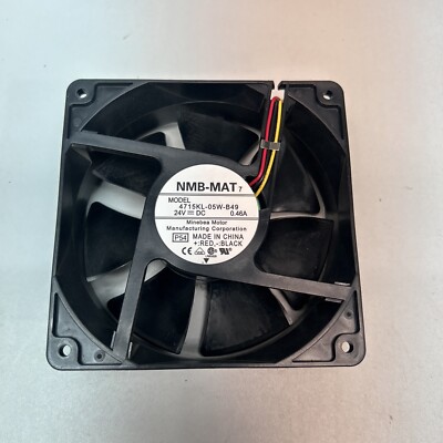 NMB-MAT 4715KL-05W-B49 12038 24V 0.46A 3-pin FANUC Plug Inverter Fan | eBay