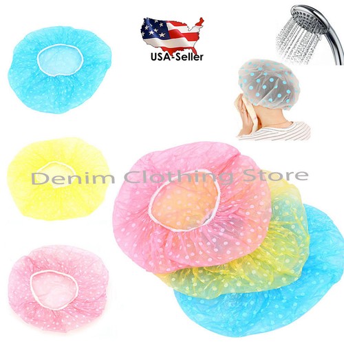 12 Pcs Women Assorted Waterproof Elastic Plastic Shower Bathing Salon ...