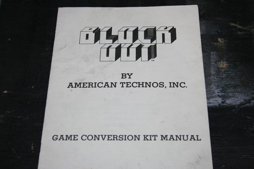 Block Out ARCADE/PINBALL Manual (SEE PHOTOS) | eBay