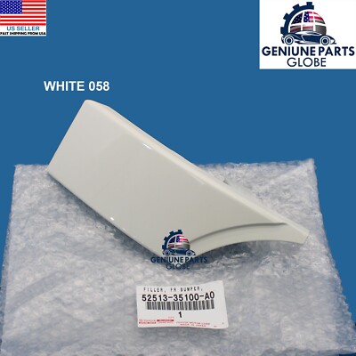 GENUINE TOYOTA FJ CRUISER WHITE LEFT FRONT BUMPER COVER FILLER 52513 ...